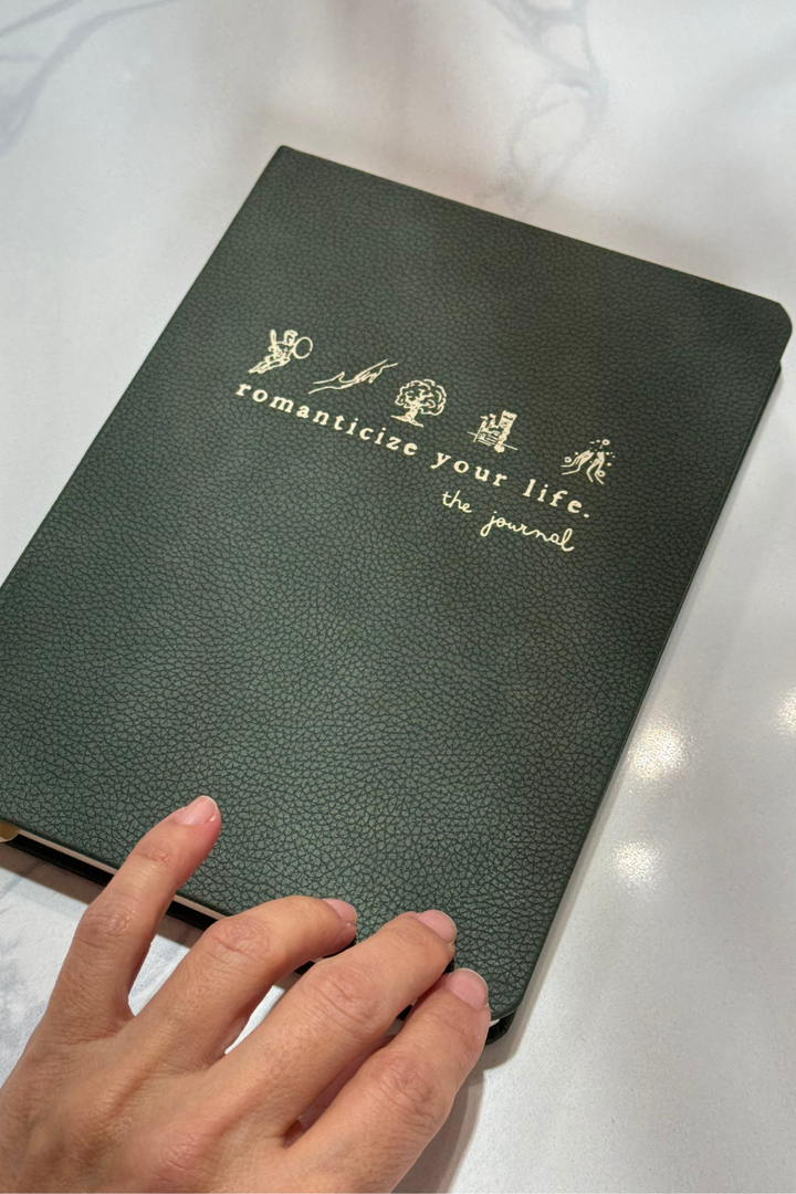 Romanticize Your Life Journal - Luxe Pebble Cover, Inspiring Prompts ...